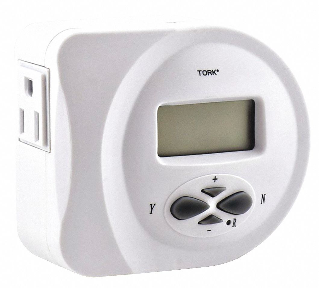 TORK, Digital, Indoor, Plug-In Timer - 30C512|455D - Grainger
