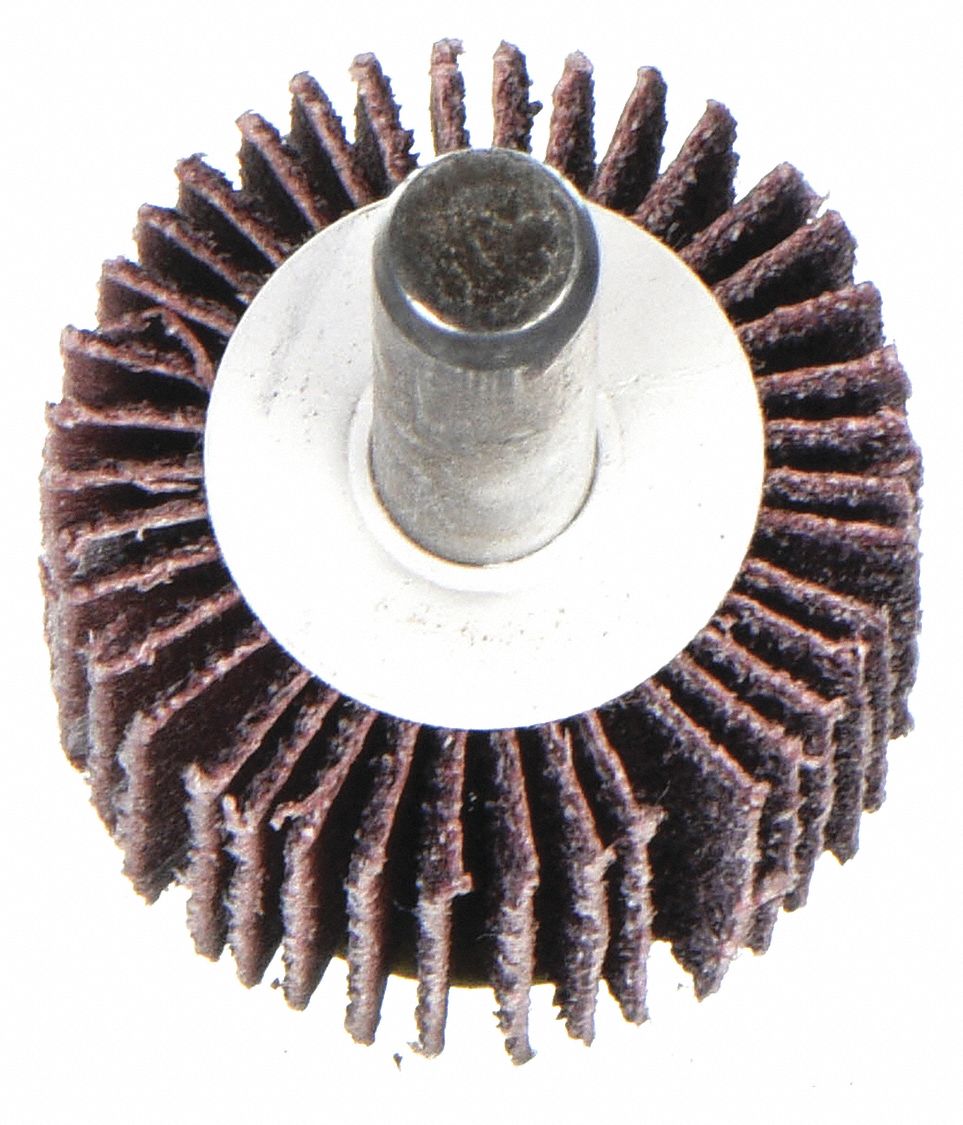 MERIT, 1 in Dia x 1 in W, 1/4 in Straight-Shank, Flap Wheel - 30C637 ...