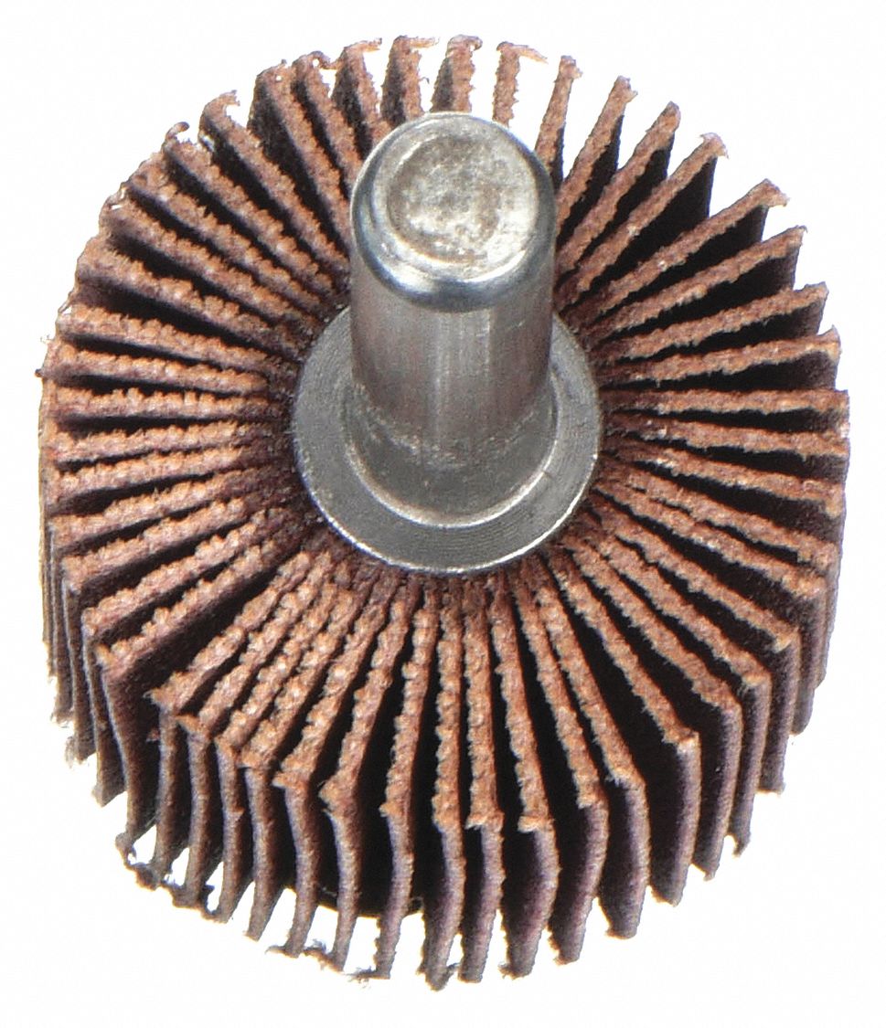 MERIT, 1 in Dia x 1 in W, 1/4 in Straight-Shank, Flap Wheel - 30C633 ...