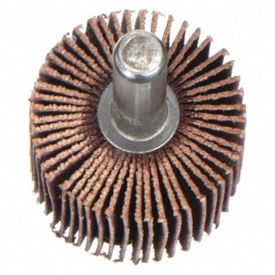 MERIT, 1 in Dia x 1 in W, 1/4 in Straight-Shank, Flap Wheel - 30C633 ...