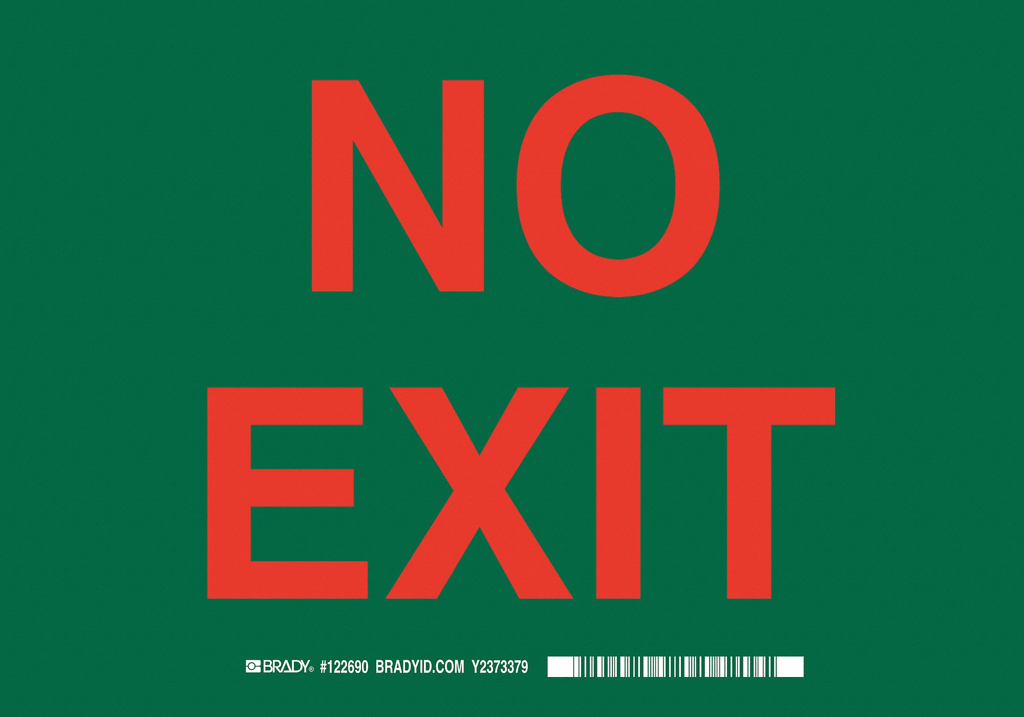 Aluminum, Exit Sign, 14" Width, 10" Height, Double-Sided No, With ...