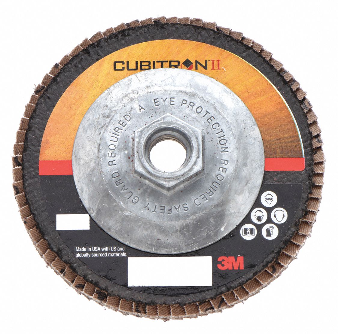 3M CUBITRON II, Type 27, 4-1/2" x 5/8"-11, Flap Disc - 30CP24 ...