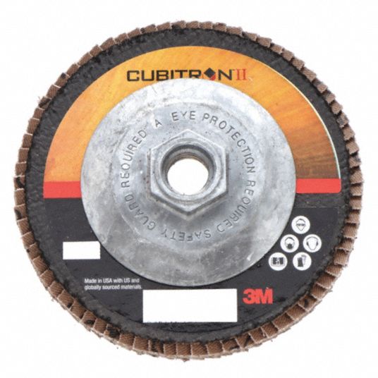 3M CUBITRON II, Type 27, 4-1/2" x 5/8"-11, Flap Disc - 30CP24 ...