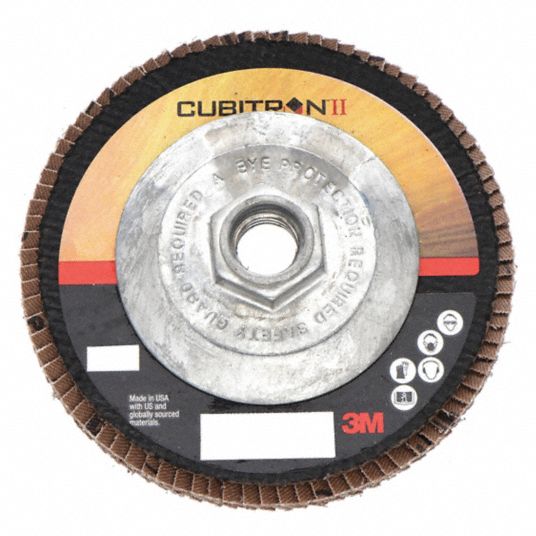 3M CUBITRON II, Type 27, 4-1/2" x 5/8"-11, Flap Disc - 30CP26 ...