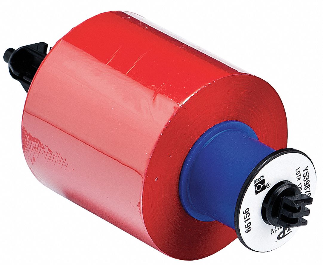 2 11/32 in x 984 ft, Red, Label Printer Ribbon - 30CZ96|IP-R4500-RD ...