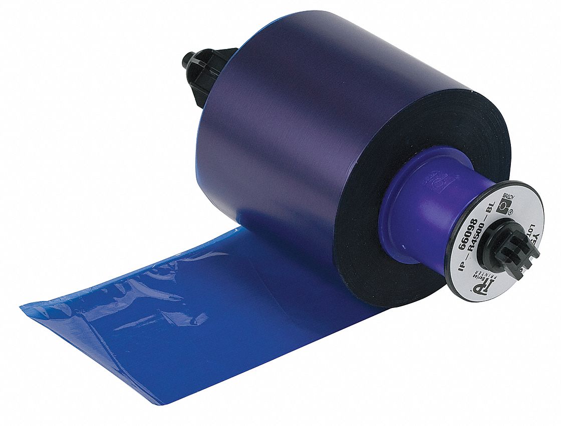 2 11/32 in x 984 ft, Blue, Label Printer Ribbon - 30CZ97|IP-R4500-BL ...