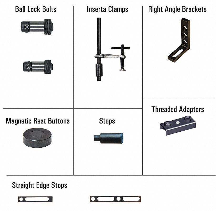 BUILDPRO Modular Fixturing Kit, 38 Pc - 30D324|TMK510 - Grainger