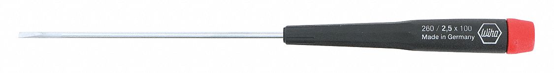 WIHA, Precision, 3/32 in Tip Size, Precision Slotted Screwdriver ...