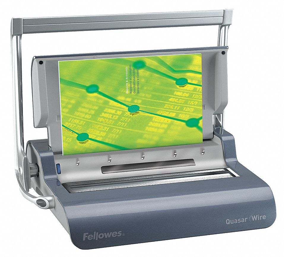FELLOWES, Manual Bind, Manual Punch, Binding Machine - 30D525|5217401 ...
