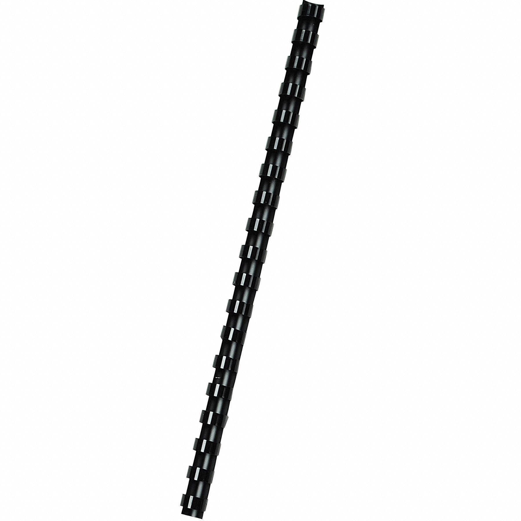 FELLOWES Binding Spine: Comb, 5/16 in Size, Black, 21 to 40 Sheet Capacity, 100 PK - 30D531 ...