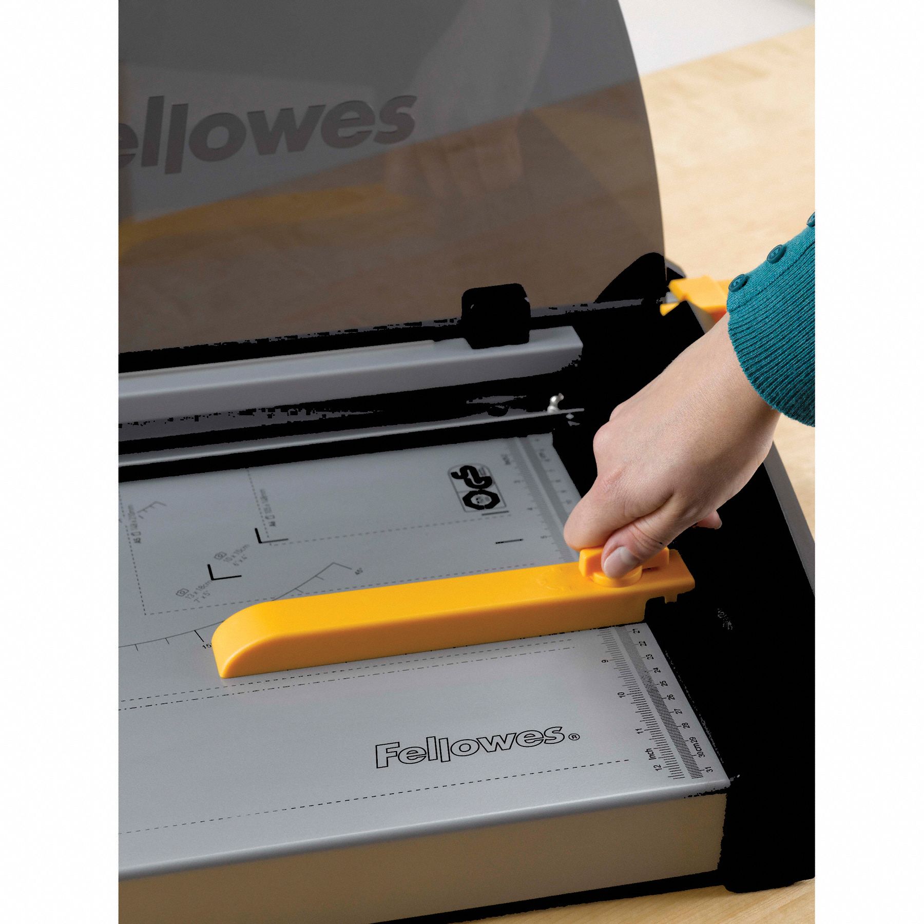 FELLOWES Guillotine Countertop Paper Cutters: Premium, 18 in Cutting Lg ...