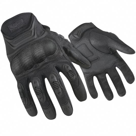 FR Law Enforcement Glove, Synthetic Leather Palm Material, 2XL, Stealth ...