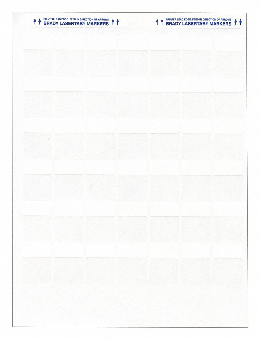 1 11/32 in x 1 in, Polyester, Precut Label Sheet - 30DD18|LAT-18-361-2. ...