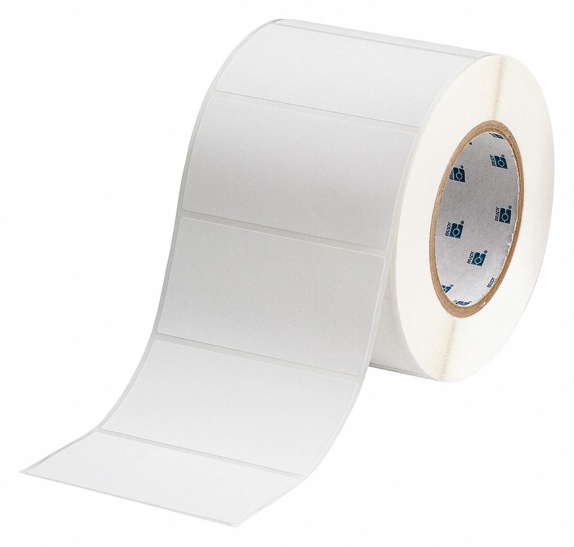 2 in x 4 in, Halogen Free Polypropylene, Precut Label Roll - 30DV50|THT ...