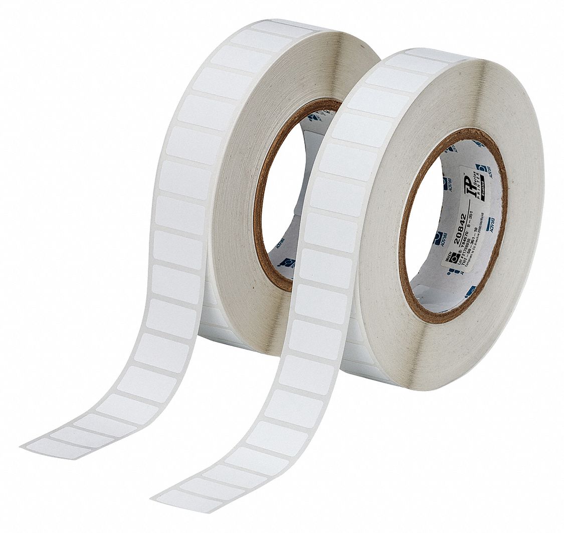 Tamper Indicating, 1/2 in x 1 in, Pre-Cut Label Stock Roll - 30DY32|THT ...