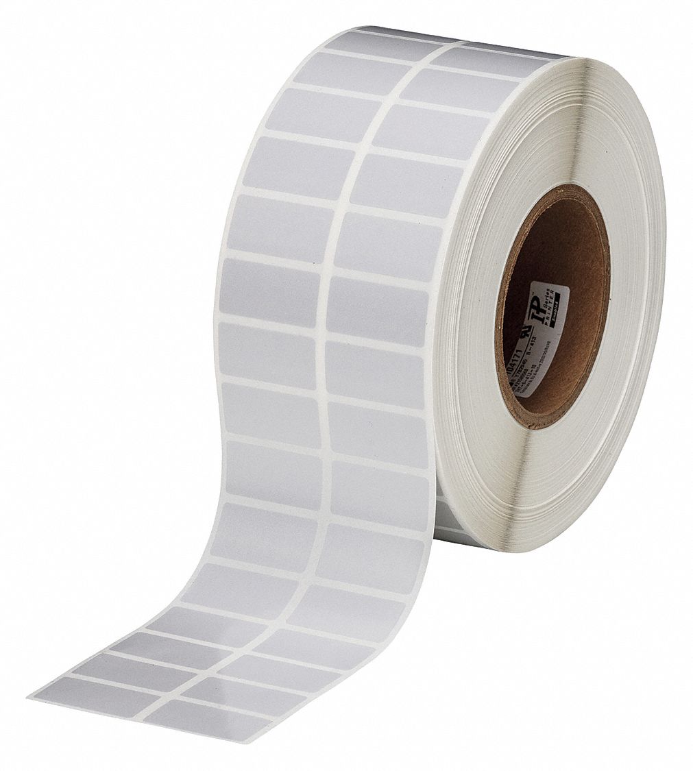 3/4 in x 1 1/2 in, Polyester, Precut Label Roll - 30DY59|THT-6-413-10 ...