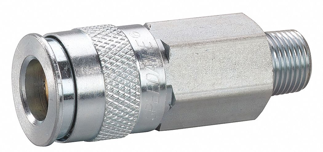 SPEEDAIRE Quick Connect Hose Coupling, Industrial, Steel, Socket ...