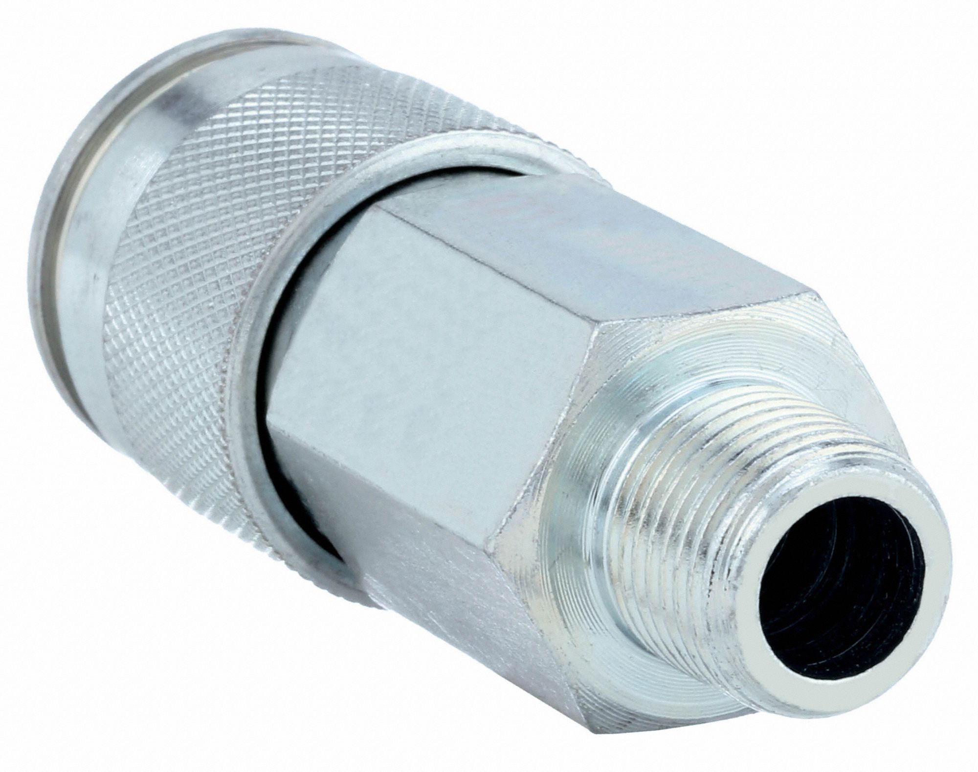 SPEEDAIRE Quick Connect Hose Coupling, Industrial, Steel, Socket ...