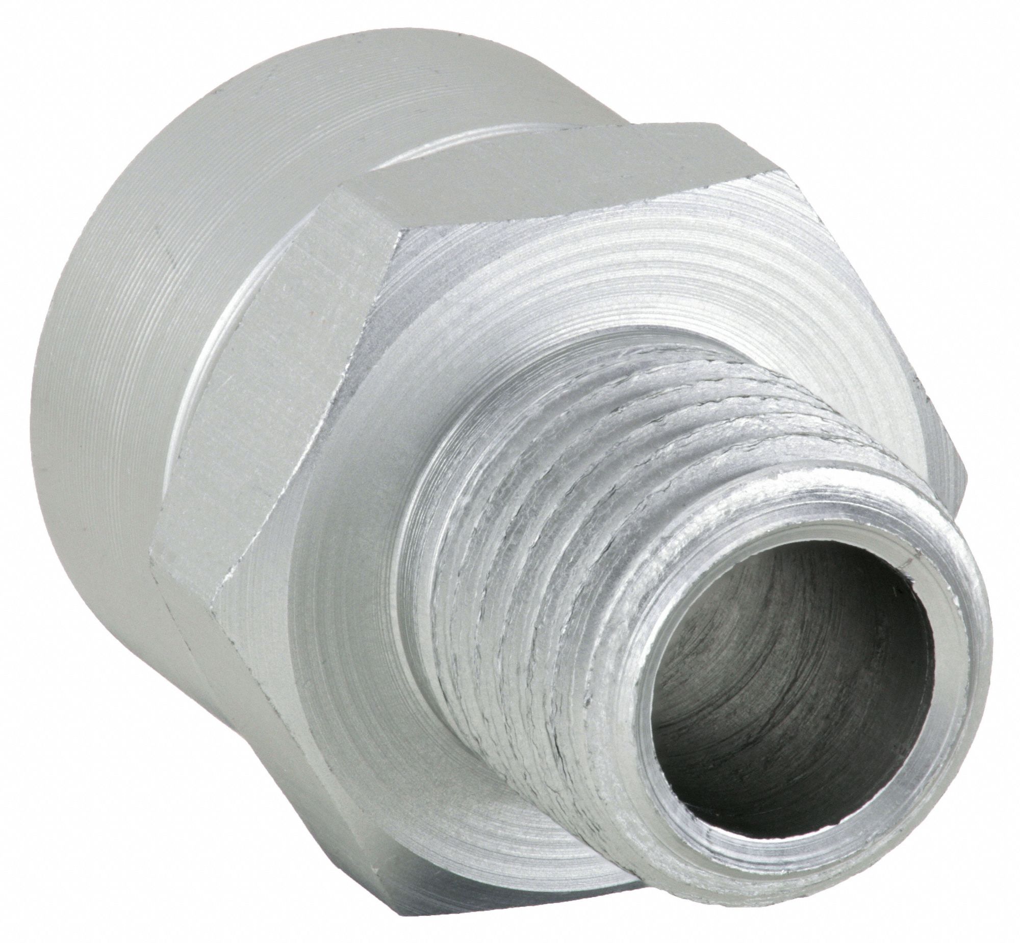Aluminum, 1/4 in x 3/8 in Fitting Pipe Size, Pipe Bushing - 30E652 ...