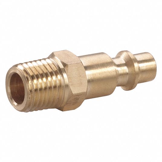 SPEEDAIRE Quick Connect Hose Coupling, Industrial, Brass, Plug - 30E707 ...