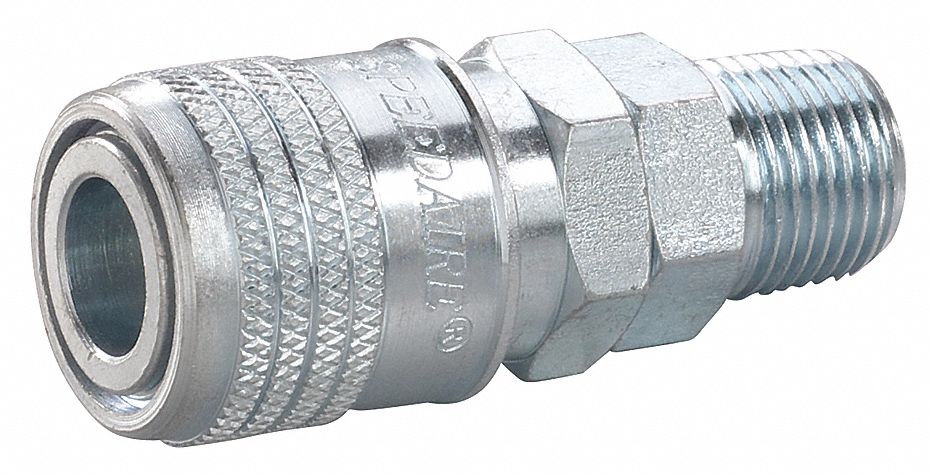 SPEEDAIRE Quick Connect Hose Coupling, Industrial, Steel, Socket ...