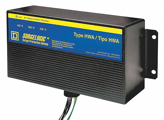 SQUARE D Surge Protection Device: Three Phase, 120/208V AC Wye, 2 Poles ...