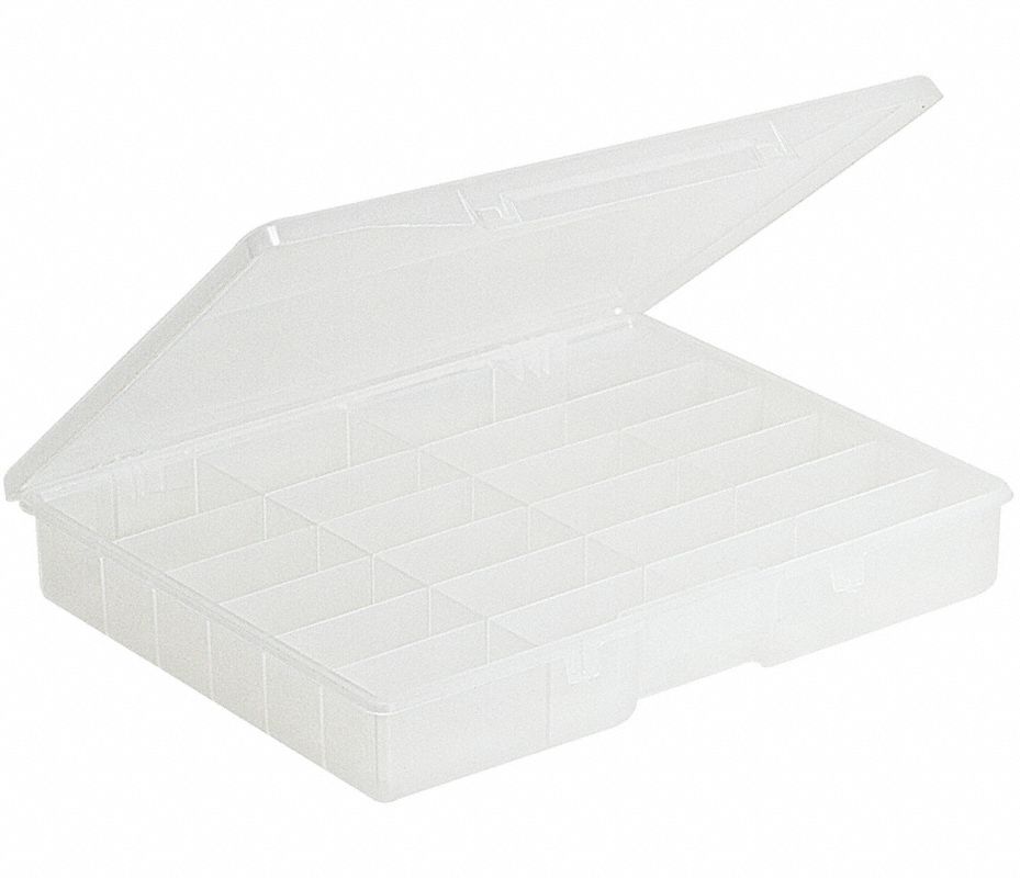 PLANO MOLDING Caja con Compartimentos, Broche, Transparente, No ...