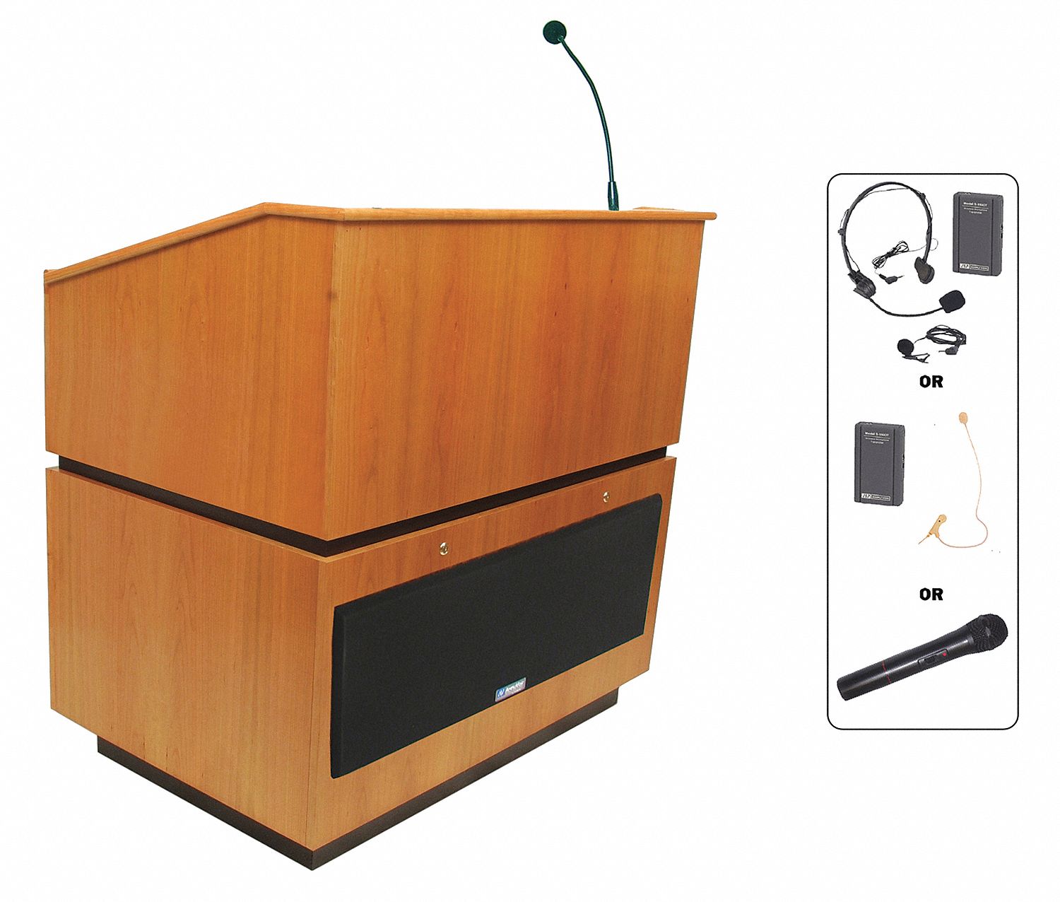 AMPLIVOX SOUND SYSTEMS, Sound System, Floor, Lectern - 30F241|SW3030-OK ...