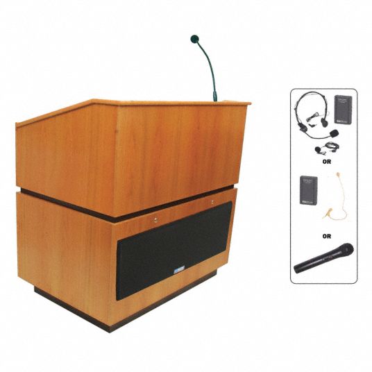 AMPLIVOX SOUND SYSTEMS, Sound System, Floor, Lectern - 30F241|SW3030-OK ...