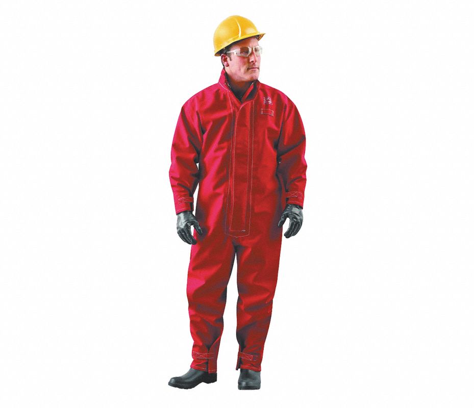 ANSELL Overol Resistente a Químicos Trilaminado de Poliéster CPC Rojo ...