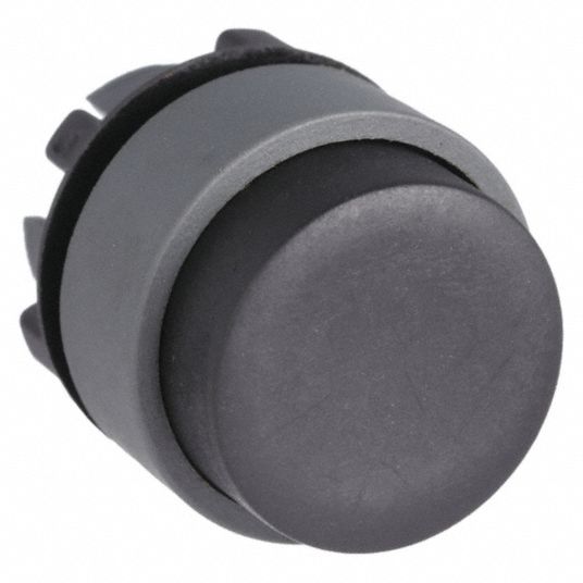 DAYTON, 22 mm Mounting Size, Non-Metallic, Extended Push Button ...