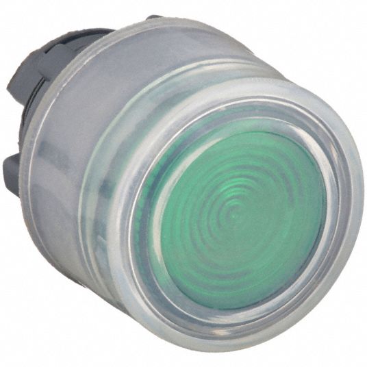 DAYTON, 22 mm Mounting Size, Non-Metallic, Extended Push Button ...
