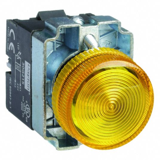 DAYTON, Yellow, LED, Pilot Light - 30G215|30G215 - Grainger