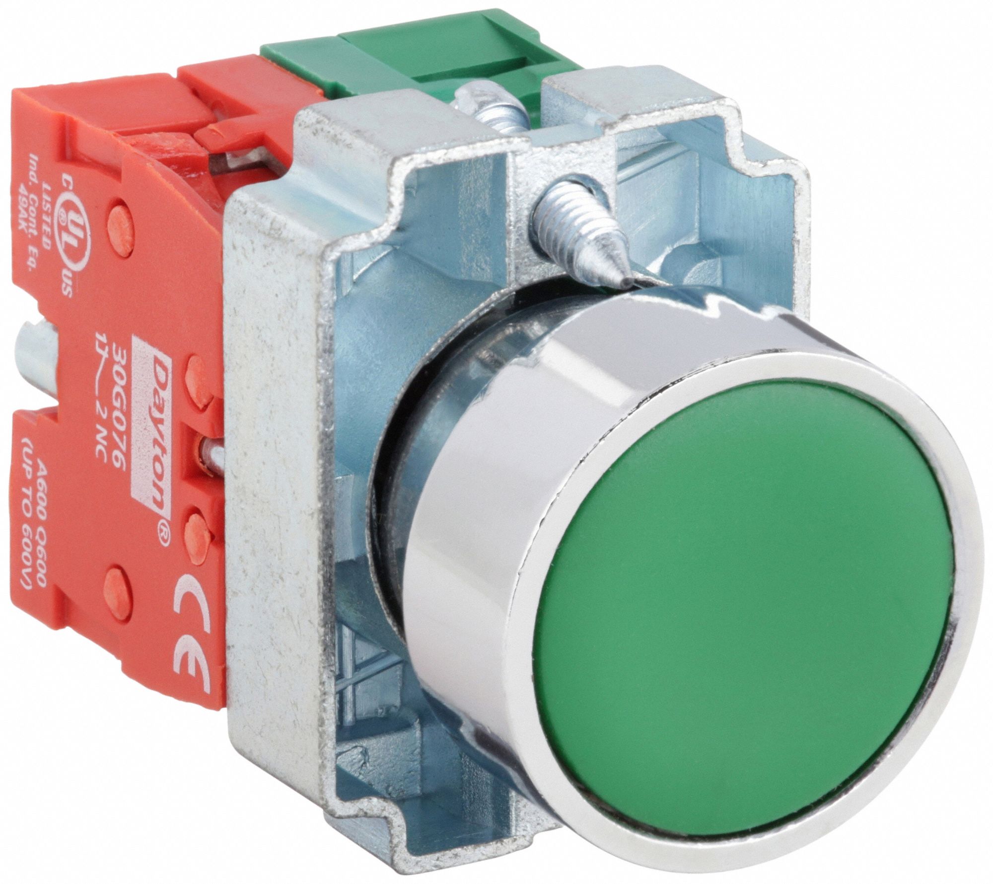 DAYTON, Non-Illuminated, Flush Profile, Flush Push Button Operator - 30G237|30G237 - Grainger