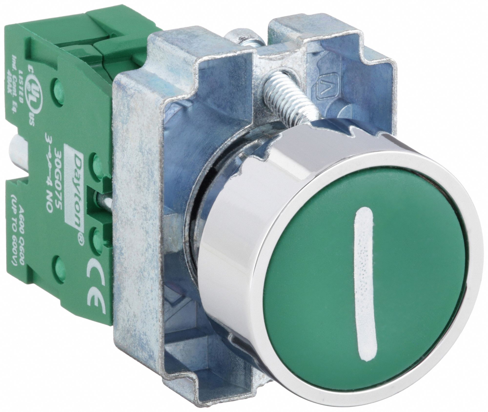 DAYTON, Non-Illuminated, Flush Profile, Flush Push Button Operator ...