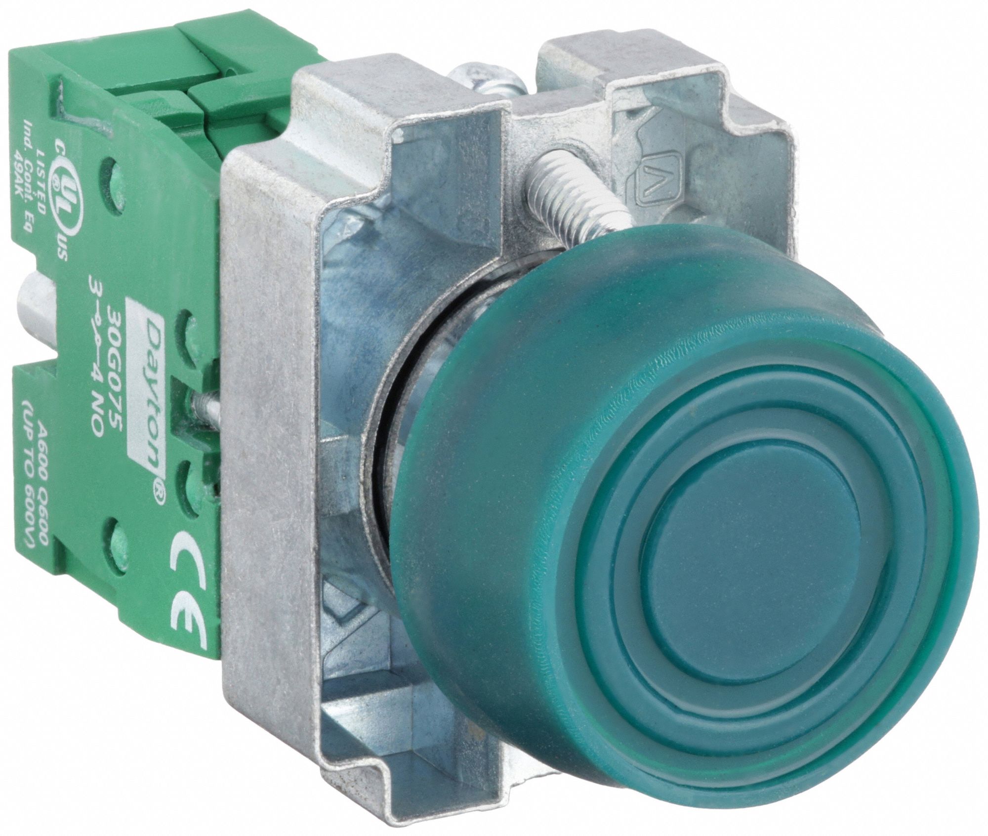 DAYTON, Non-Illuminated, Flush Profile, Flush Push Button Operator ...