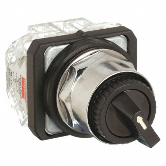 DAYTON, 30 mm Panel Mounting Size, 2 Positions, Selector Switch ...
