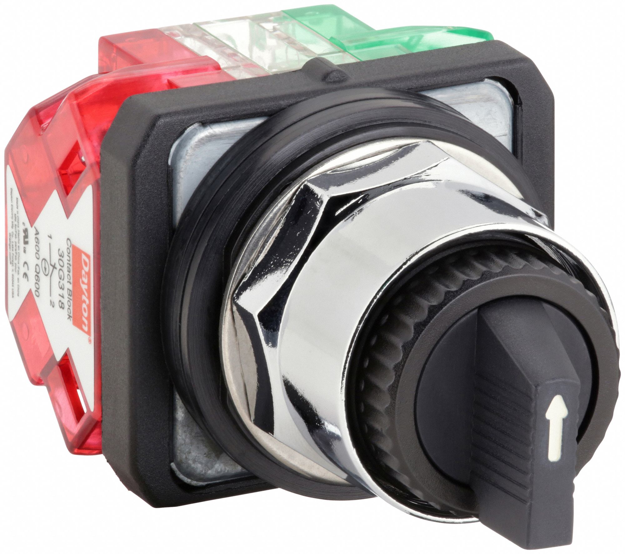 DAYTON, 30 mm Panel Mounting Size, 3 Positions, Selector Switch ...