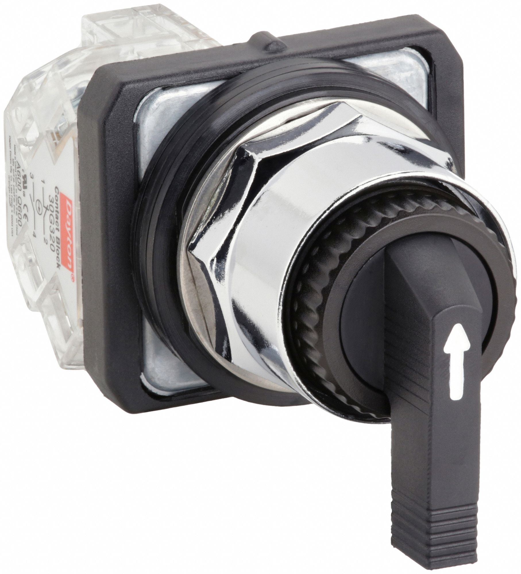 DAYTON, 30 mm Panel Mounting Size, 3 Positions, Selector Switch ...