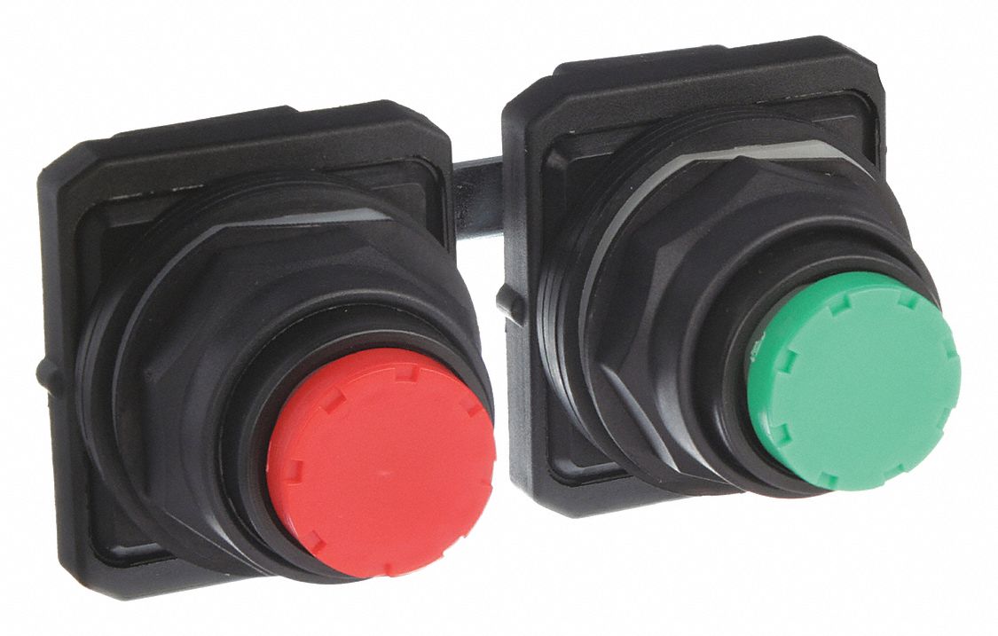 DAYTON, 2 Buttons, 30 mm, Pendant Push Button - 30G348|30G348 - Grainger