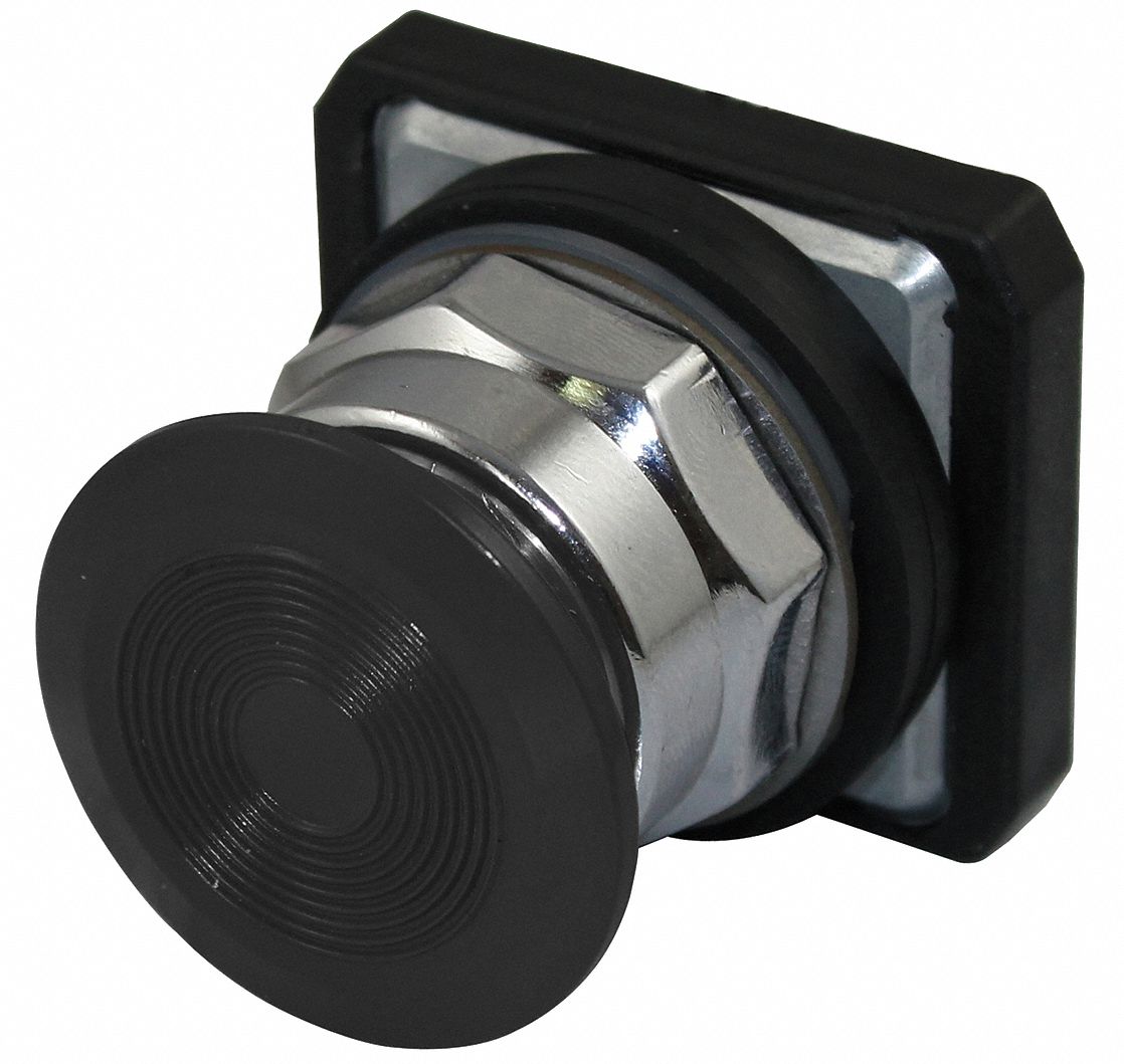 DAYTON Push Button Operator: 30 mm Size, Momentary Push, Black, 13/4 ... DAYTON Push Button Operator: 30 mm Size, Momentary Push, Black, 13/4 ...