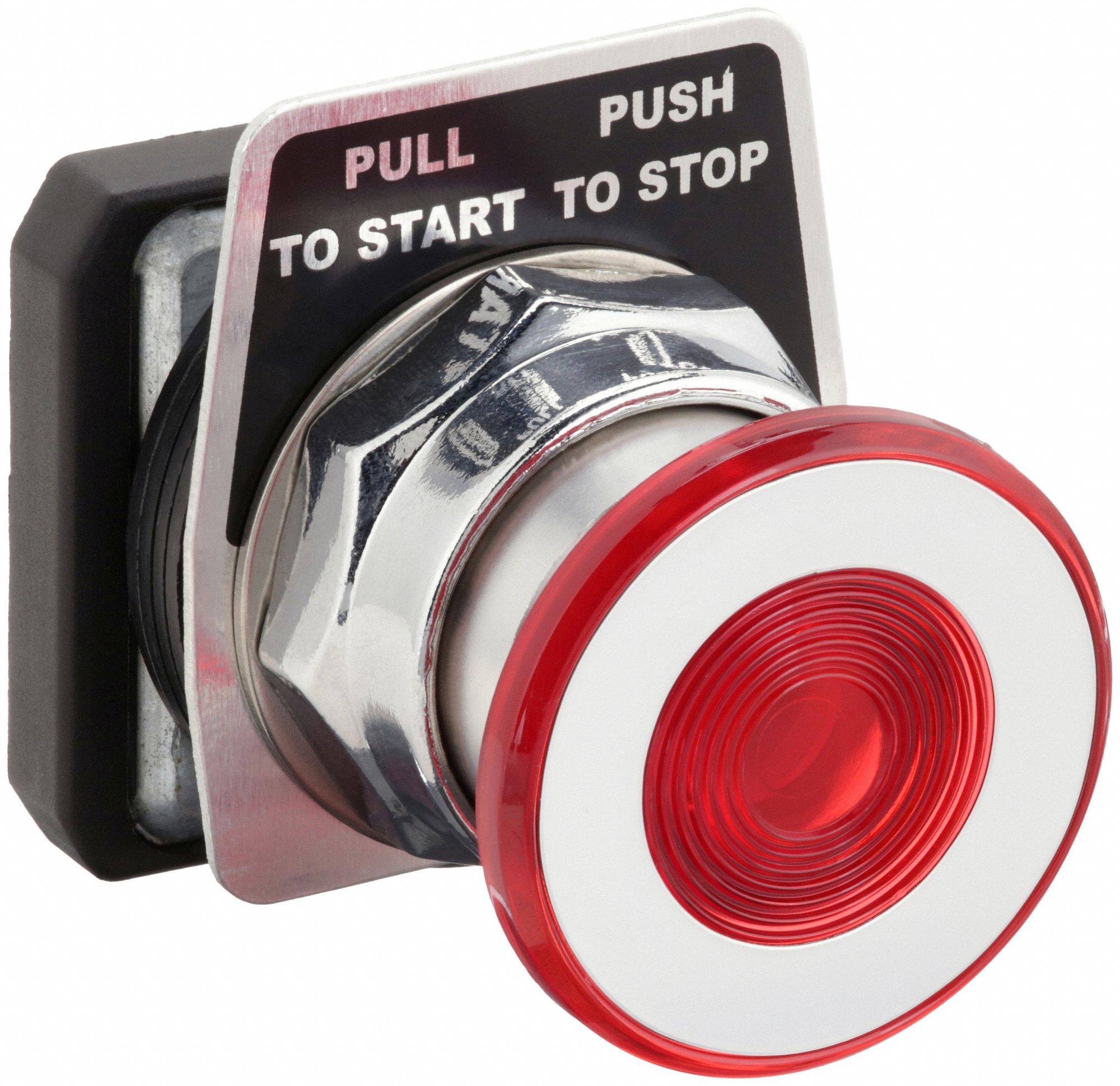 DAYTON, Red, 30 mm Mounting Size, Mushroom Head Push Button - 30G364 ...