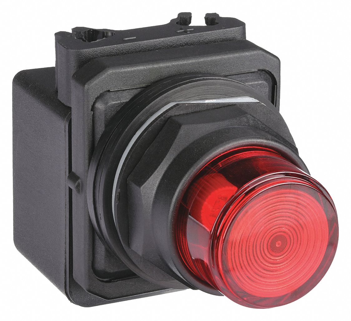 DAYTON, 30 mm Panel Mounting Size, Red, Pilot Light - 30G386|30G386 ...