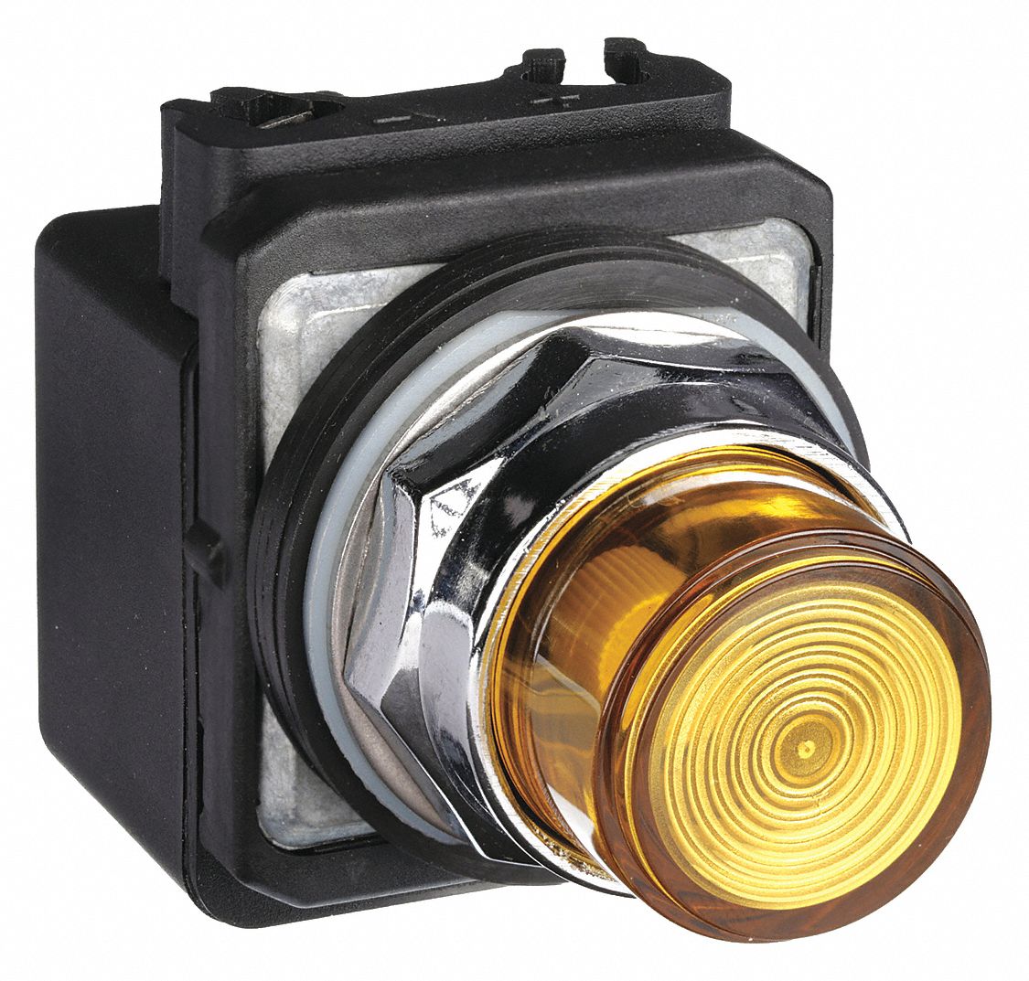 DAYTON, Yellow, LED, Pilot Light - 30G390|30G390 - Grainger