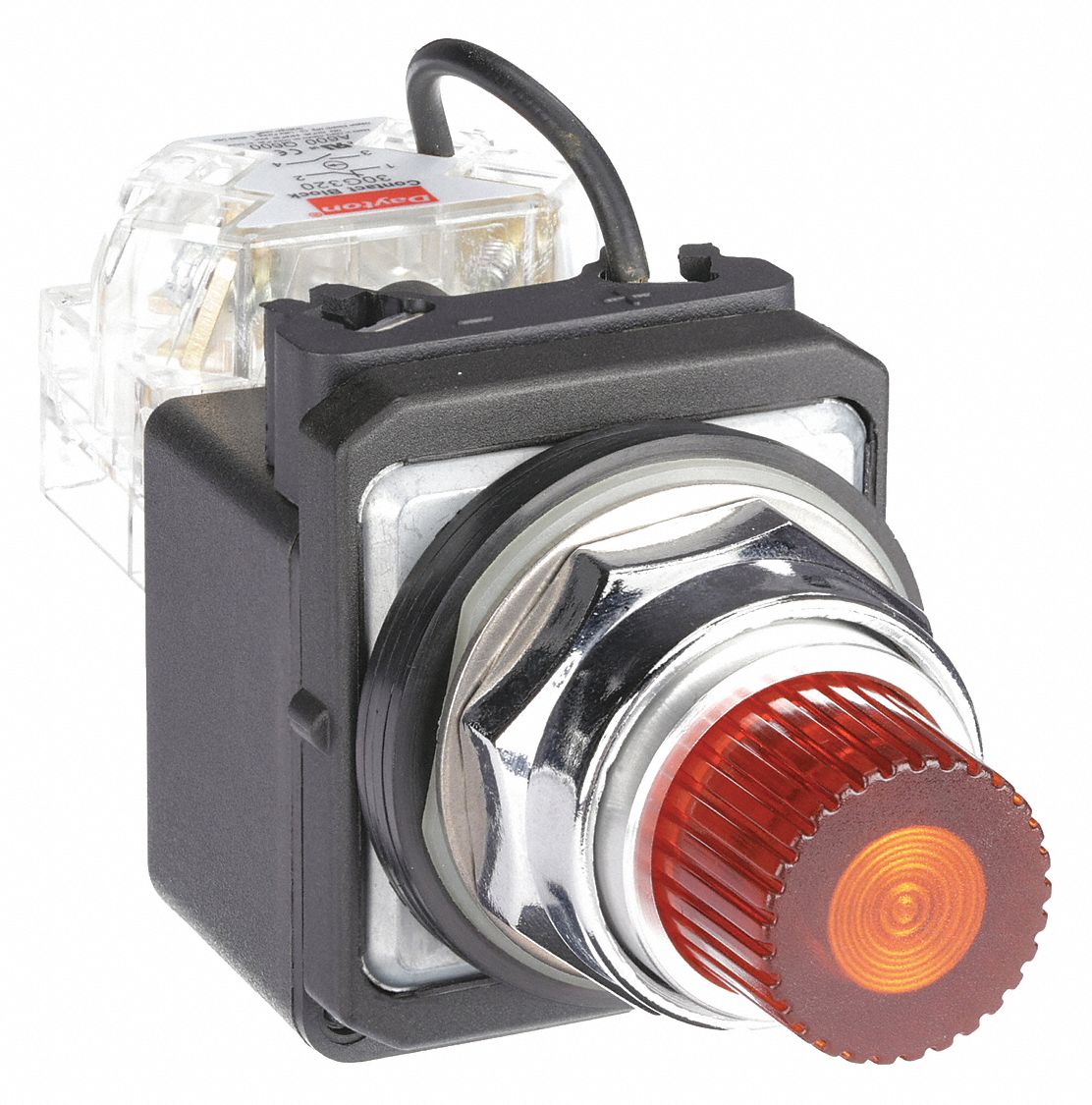 DAYTON, 30 mm Panel Mounting Size, Amber, Pilot Light - 30G410|30G410 ...