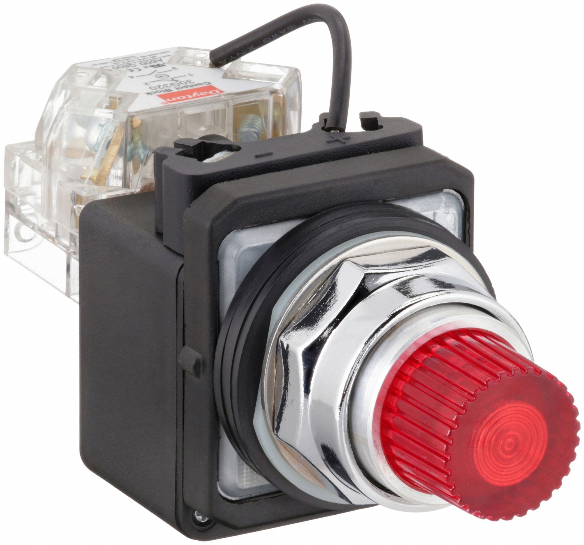 DAYTON, 30 mm Panel Mounting Size, Red, Pilot Light - 30G417|30G417 ...