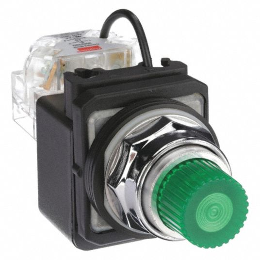 DAYTON, 30 mm Panel Mounting Size, Green, Pilot Light - 30G418|30G418 ...