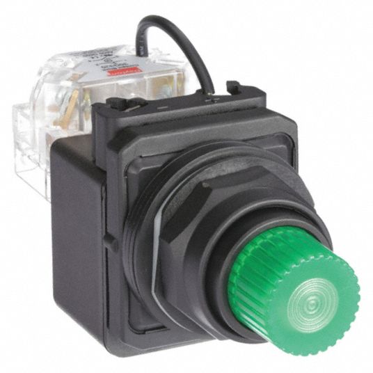 DAYTON, 30 mm Panel Mounting Size, Green, Pilot Light - 30G427|30G427 ...