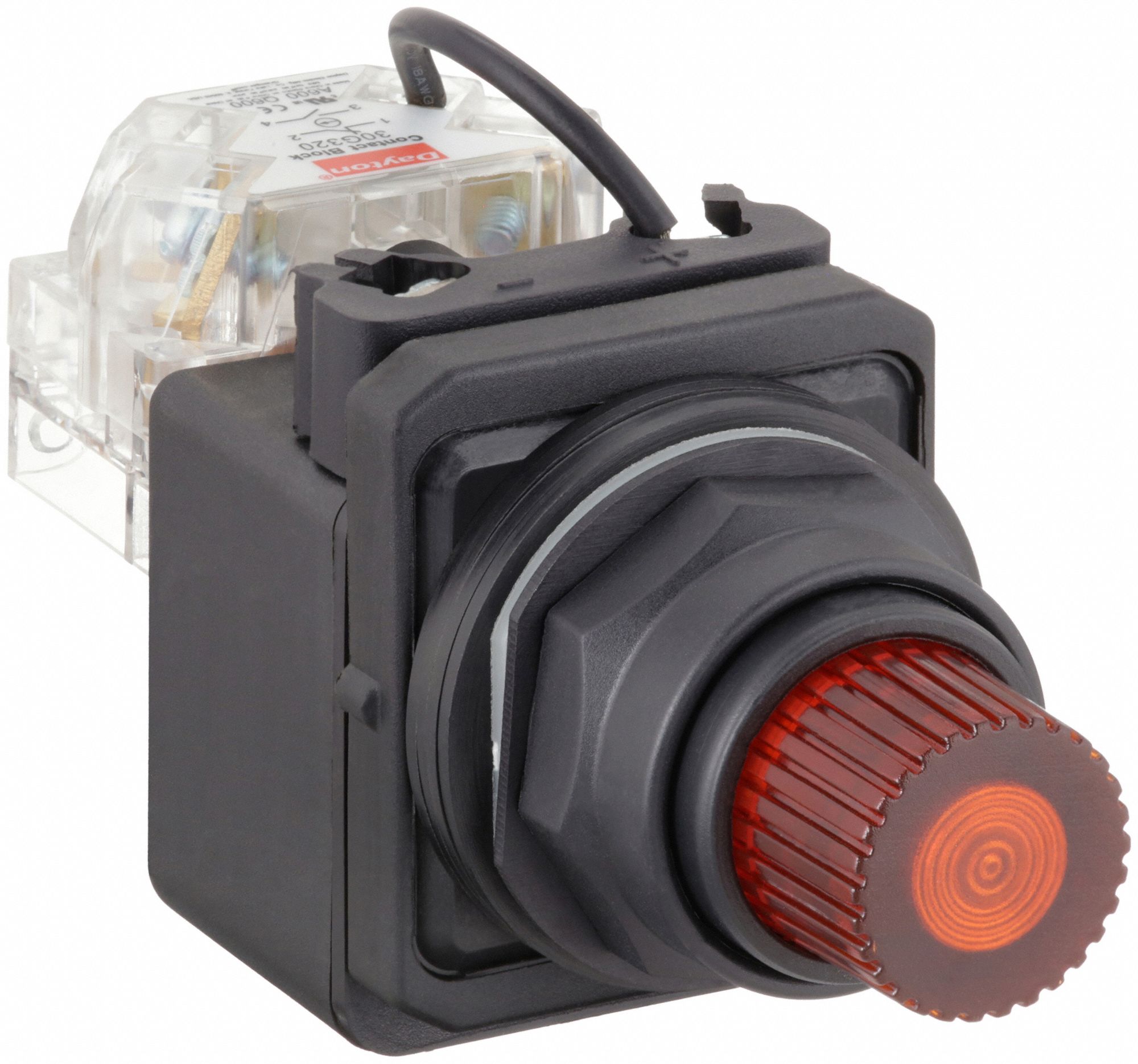 DAYTON, 30 mm Panel Mounting Size, Amber, Pilot Light - 30G429|30G429 ...