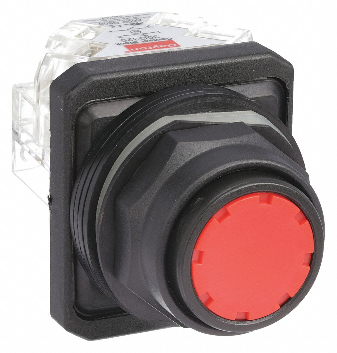 DAYTON, Non-Illuminated, Flush Profile, Flush Push Button Operator ...